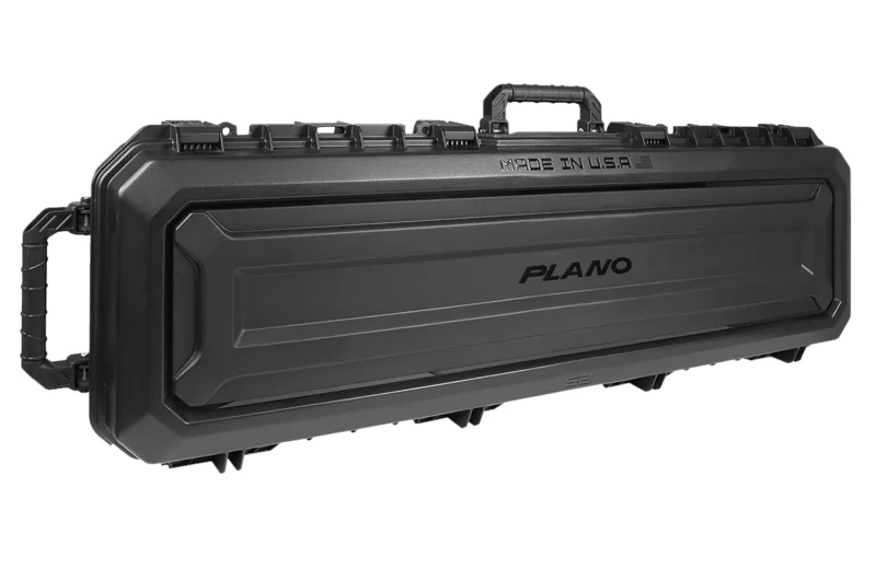 Plano PLA118521 All Weather Double Gun Case Black Polymer Foam Padding ...